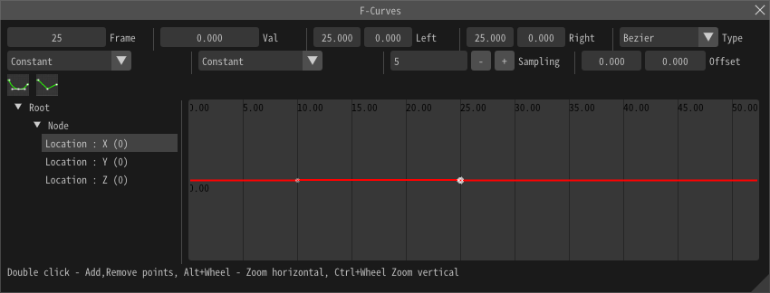 12. 用F曲线表示复杂的运动 — Effekseer Help ドキュメント